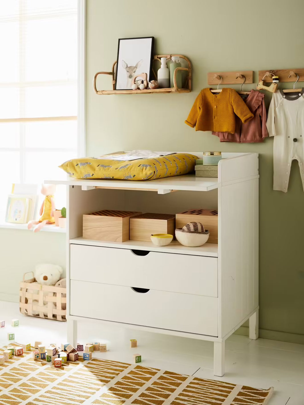 Meuble commode chambre bébé en bois | Moku